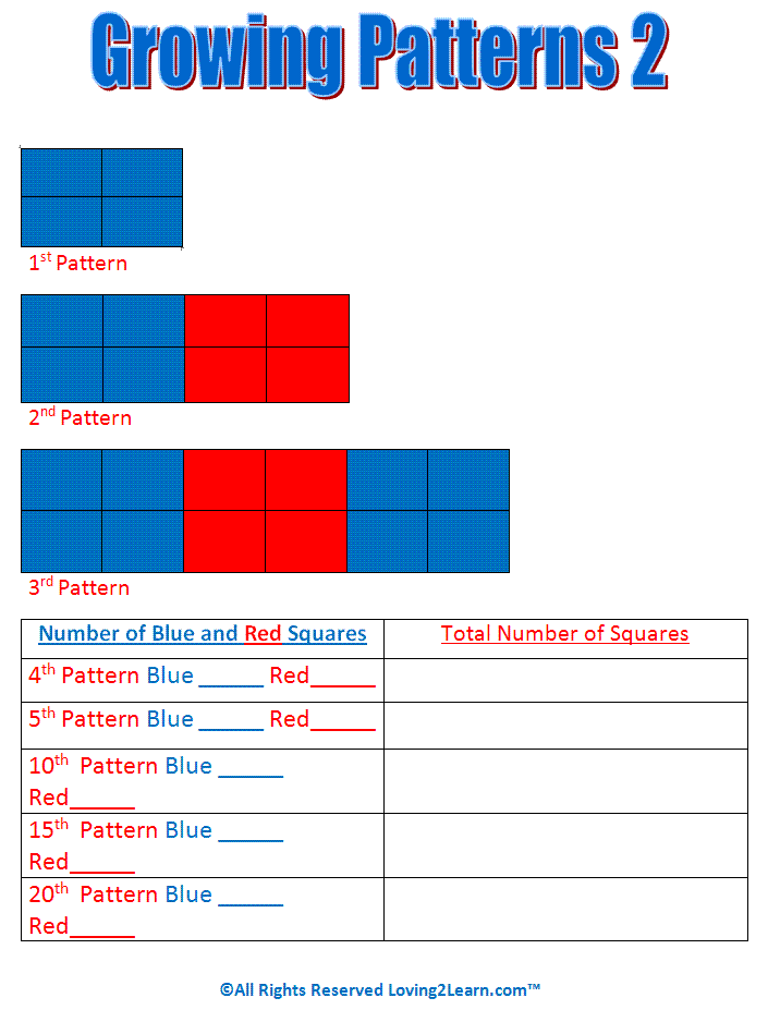 Super Subjects Mighty Math Patterns And Algebra Growing Patterns